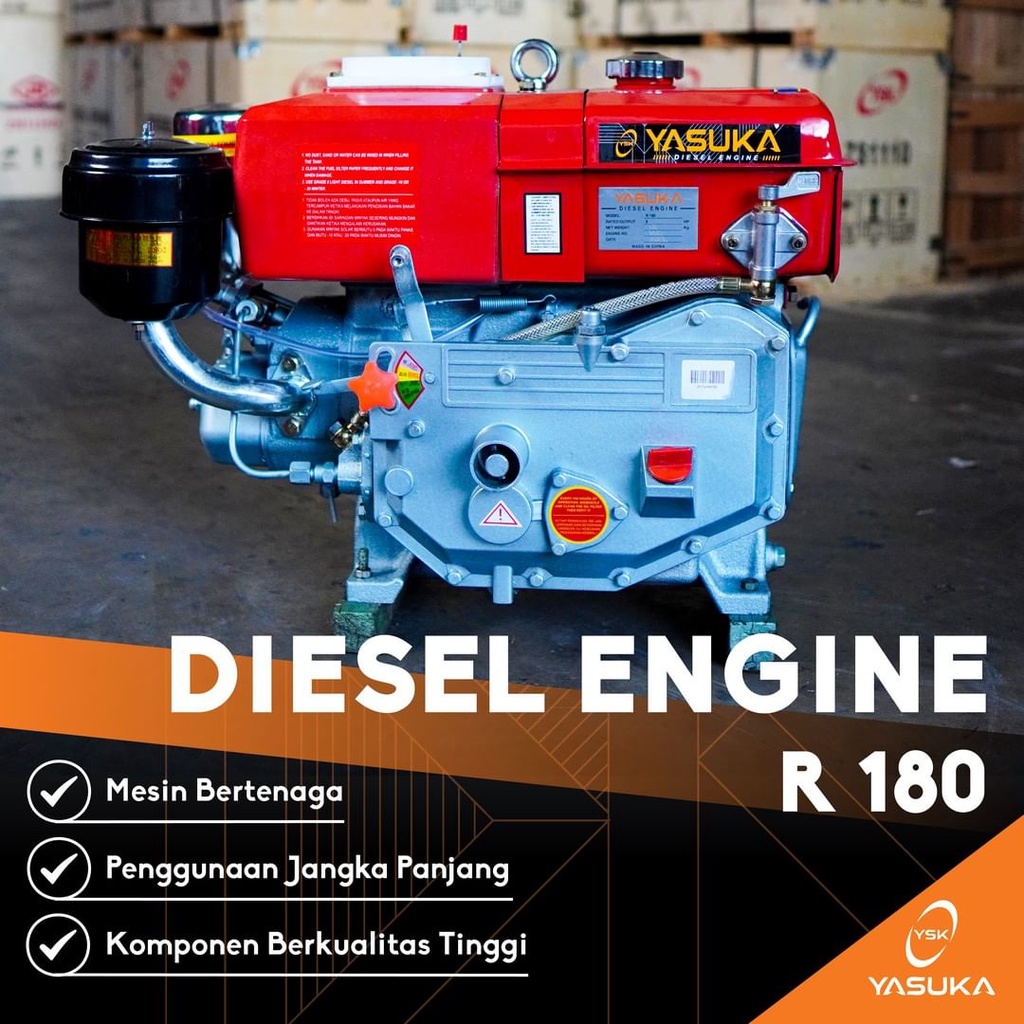 Jual Diesel Engine Solar 8 Hp Yasuka R180 / COD | Shopee Indonesia