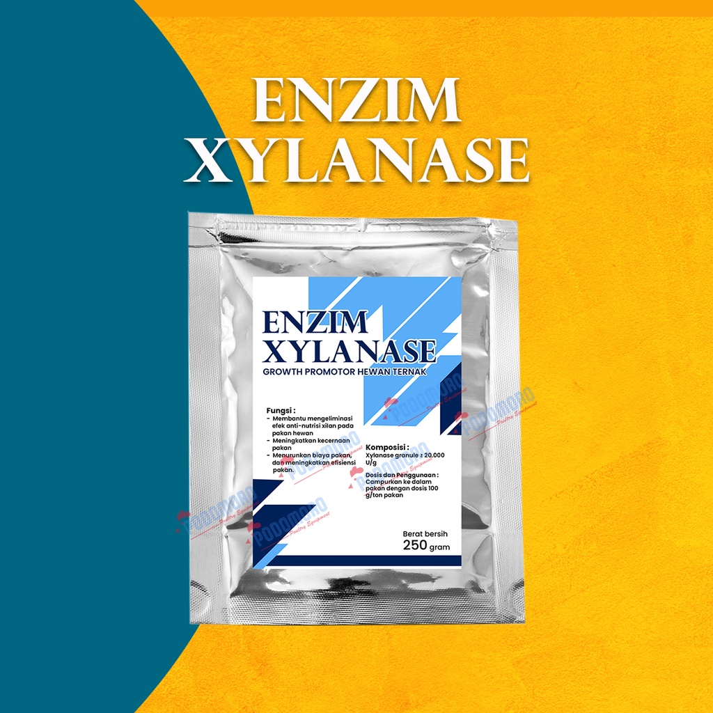Jual ENZIM XYLANASE 250 gram | meningkatkan pemanfaatan bahan pakan ...