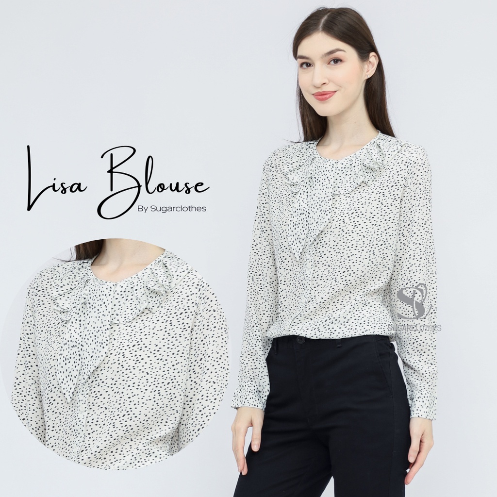 Jual Lisa Blouse Motif Sugarclothes | Shopee Indonesia