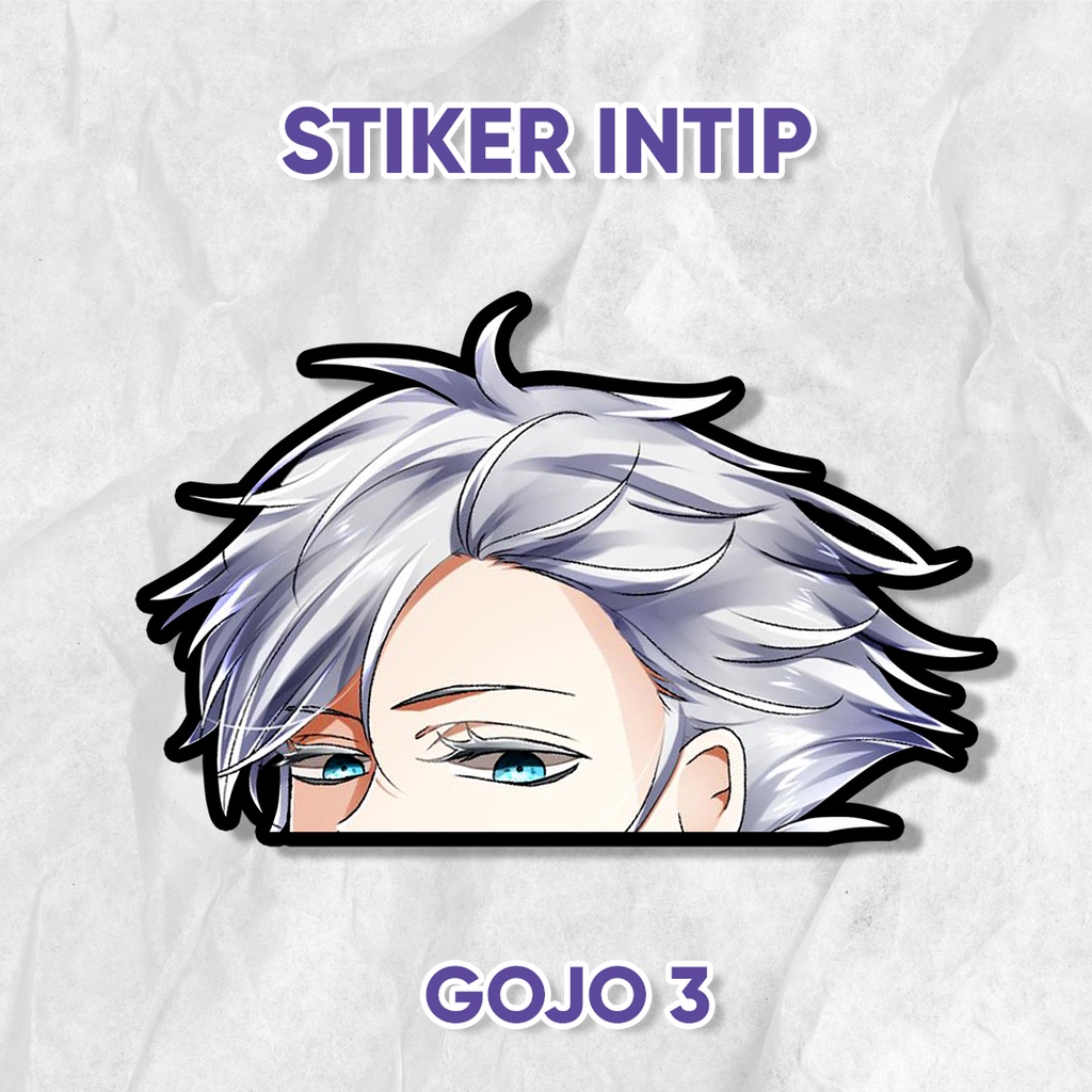 Jual Stiker Intip Gojo Satoru Anime Jujutsu Kaisen / Sticker Waterproof ...
