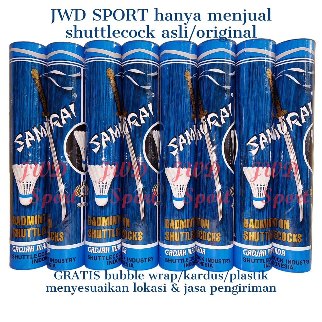 Jual Shuttlecock Samurai Original Isi 12 Per Slop Kok Badminton ...