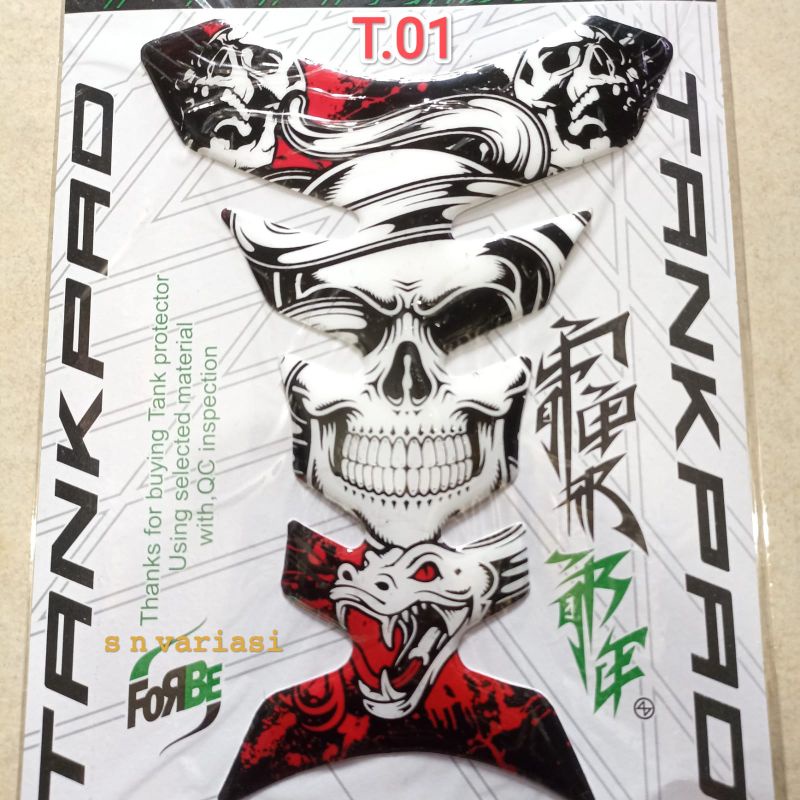 Jual TANKPAD UNIVERSAL. sticker tangki timbul. sticker emblem tangki ...
