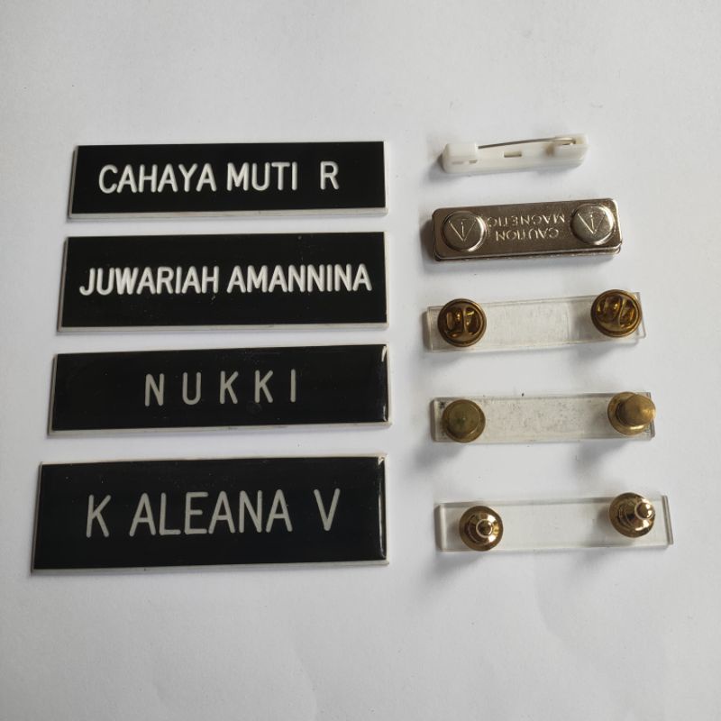 Jual Nametag PNS / Nametag Akrilik Glossy / Nametag Gravir / Nametag ...