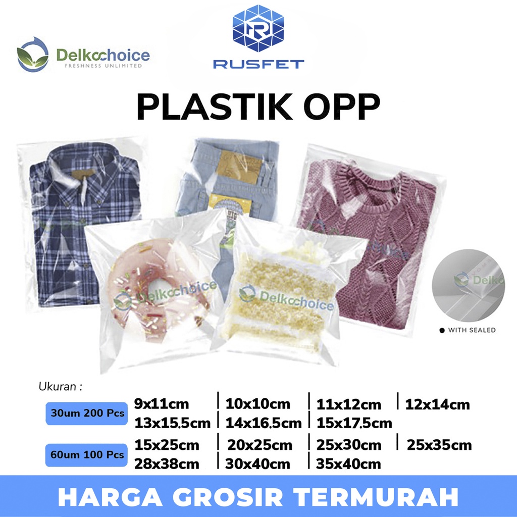 Jual Plastik OPP SEAL LEM KUAT Kemasan Packing Garment Makanan ...