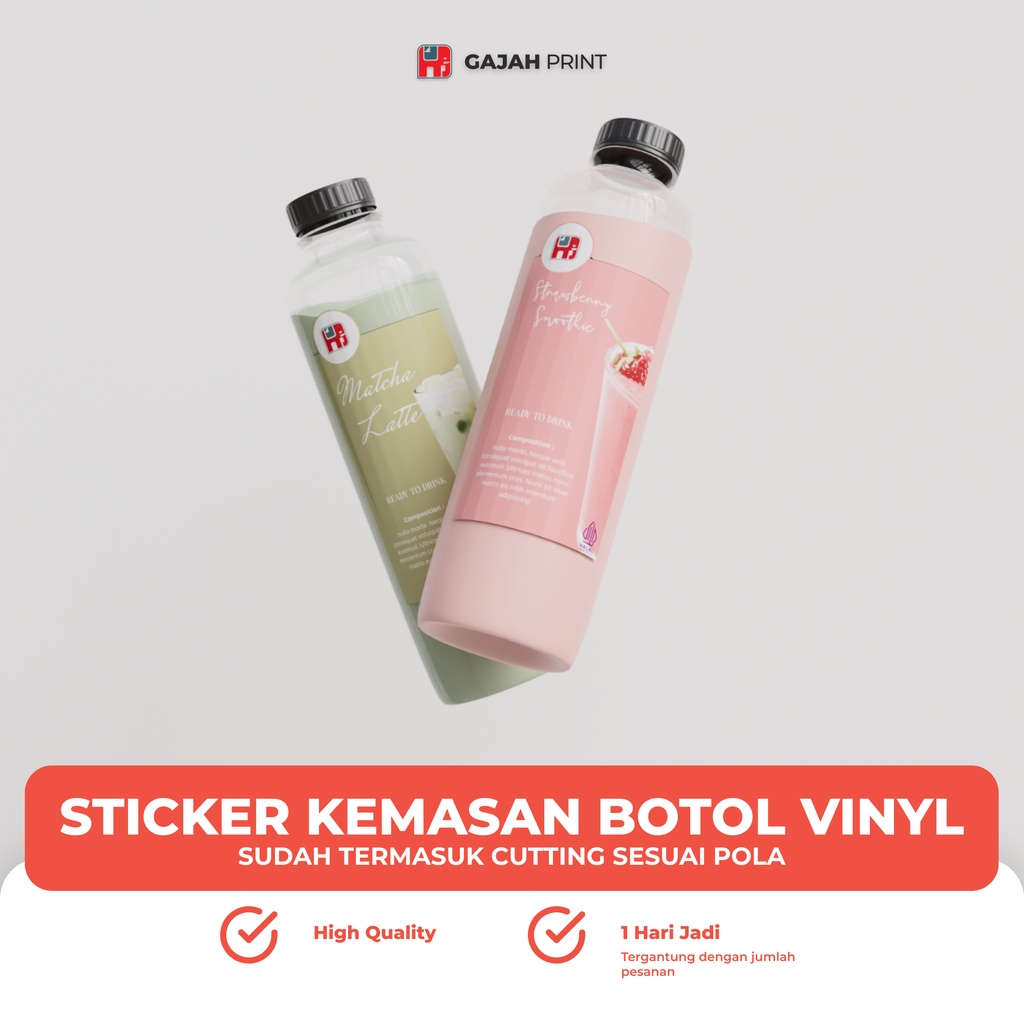 Jual Stiker Vinyl Label Kemasan Botol Custom / Sticker Toples / Label ...