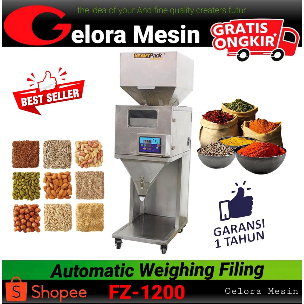 Jual Mesin Pengisi Bubuk Powder & Granule /Butiran Timbangan Bubuk FZ ...