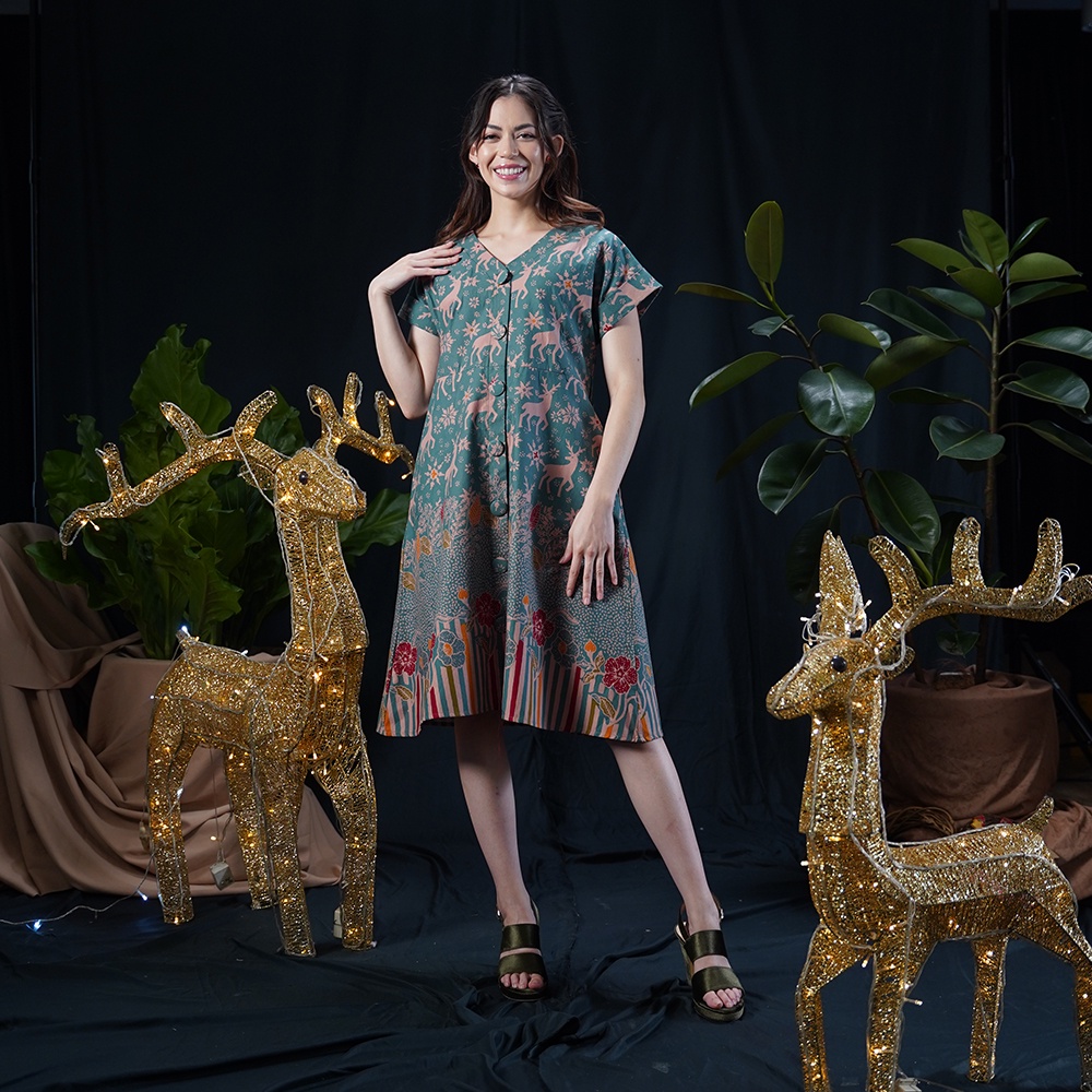 Jual NONA RARA - Angel Carol D0369, Baju Batik Kasual Modern | Shopee ...