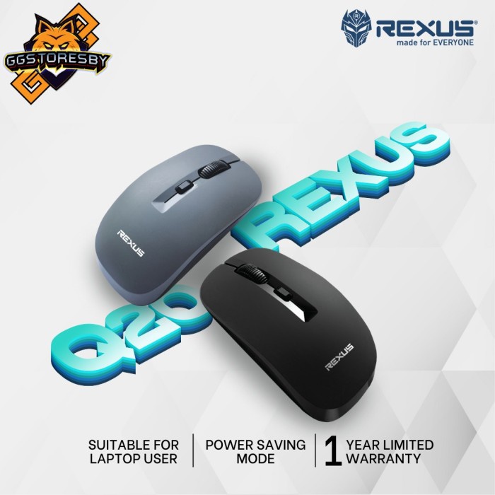 Jual REXUS Q20 OFFICE WIRELESS Mouse | Shopee Indonesia