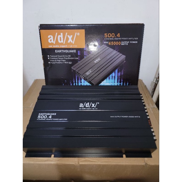 Jual Power Amplifier ADX EARTHQUAKE 500.4 4Channel 45000w | Shopee ...