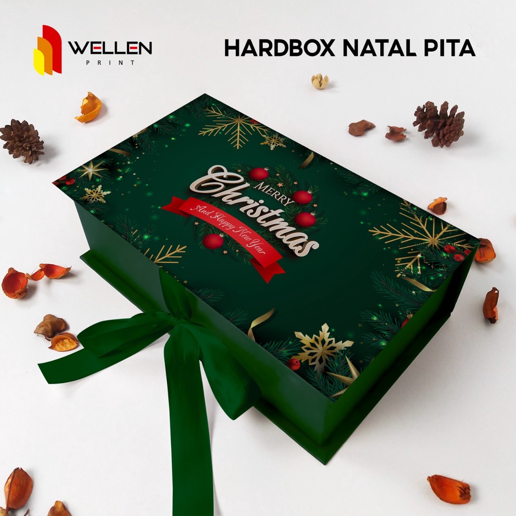 Jual WELLEN PRINT - Hardbox Natal Pita / Print Custom Packaging Kotak ...