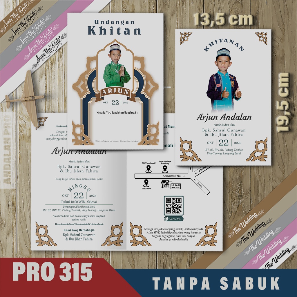 Jual Pro 315 Khitan / Khitanan - Cetak Undangan Tema Muslim / Islami ...