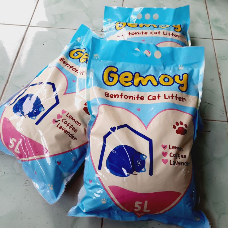 Jual Pasir kucing gemoy bentonite Gumpal wangi 5l | Shopee Indonesia