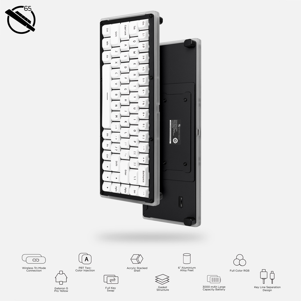 Jual MYNK65 Mechanical Keyboard Wireless 65% | Shopee Indonesia