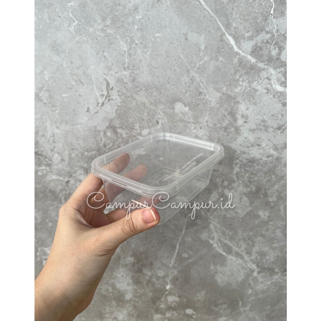 Jual Thinwall 200ml Rectangle Food Container Thinwall Persegi Panjang Kotak Makan | Shopee Indonesia
