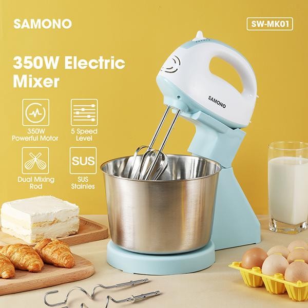 Jual Samono SWMK01 Stand Mixer 350Watt SW-MK01 | Shopee Indonesia