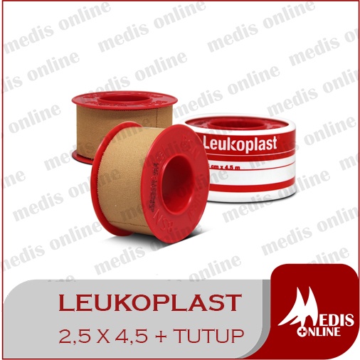 Jual Leukoplast 2,5 cm x 4,5 m + TUTUP / plester Leukoplast 2,5 cm x 4,5 m + TUTUP / leukoplast ...