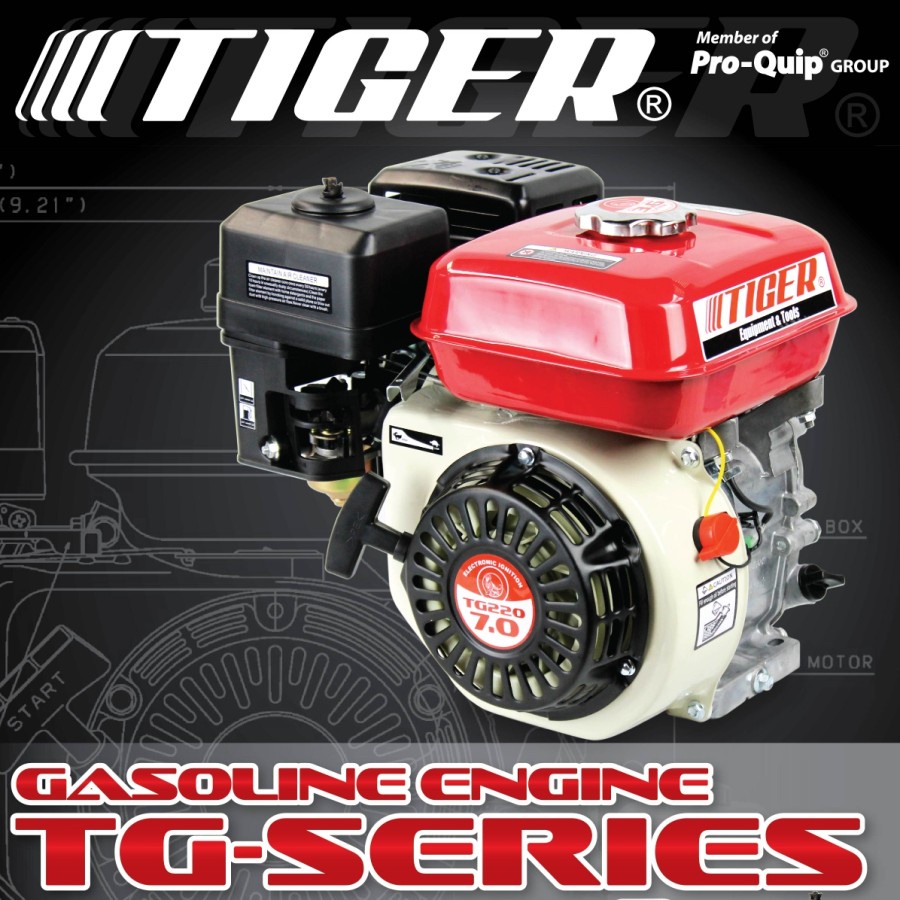 Jual Mesin Penggerak Bensin/Gasoline Engine Motor TIGER TG-160/5.5HP (PUTARAN TINGGI/CEPAT ...