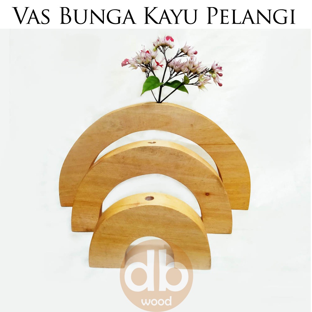 Jual Vas Bunga Kayu Pelangi | Shopee Indonesia