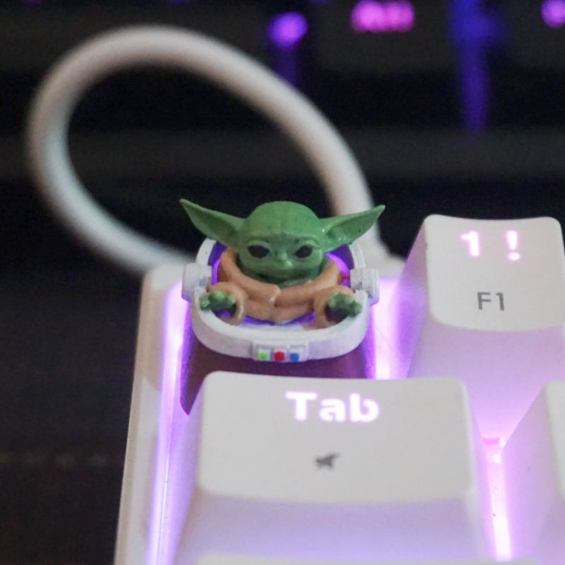 Jual Artisan Keycaps/ Baby Yoda keycap mandalorian starwars | Shopee ...
