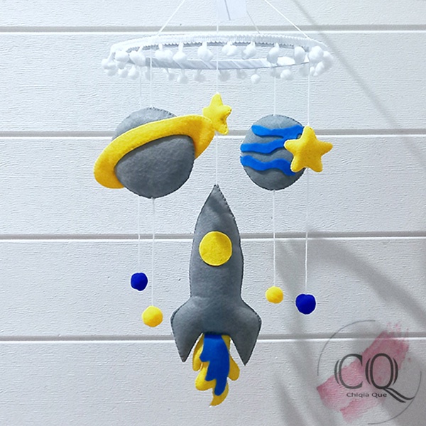 Jual [ READY ] Mainan Gantungan Box Bayi Roket A - Hanging Baby Crib ...