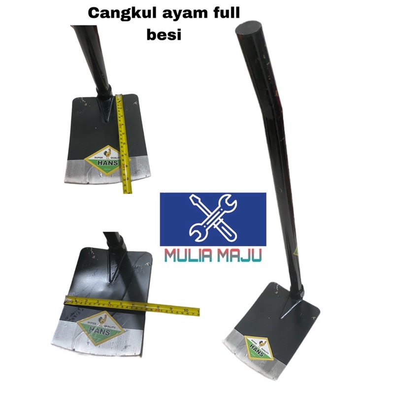 Jual CANGKUL AYAM FULL BESI CAT HITAM /PACUL AYAM BESI WARNA HITAM ...