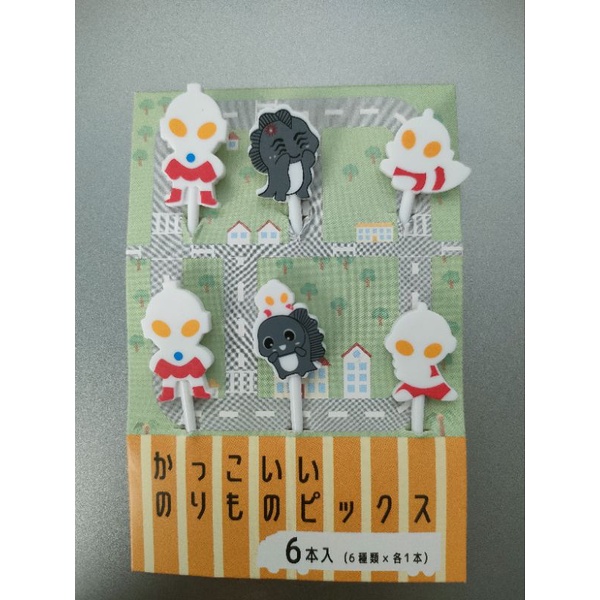 Jual ultraman food picks / tusukan bento Ultraman / garpu buah Ultraman ...