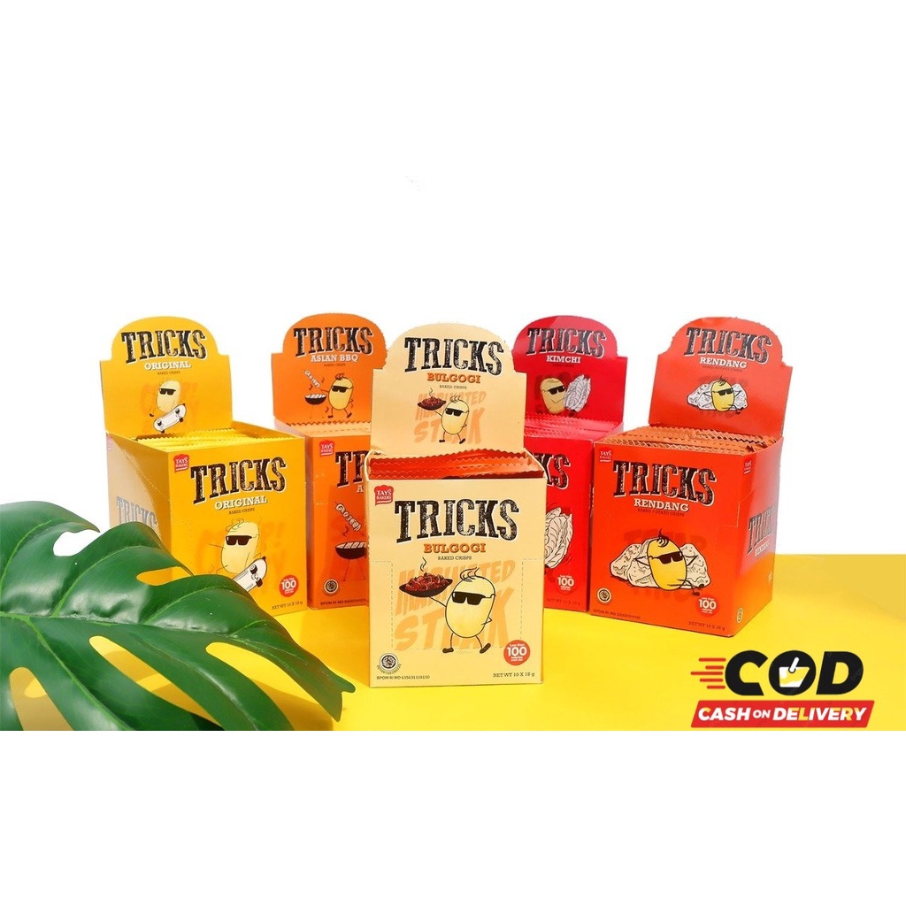 Jual ( BERKAH ) TRICKS Biskuit Kentang Potato Baked Chips 10 x 20gr ...