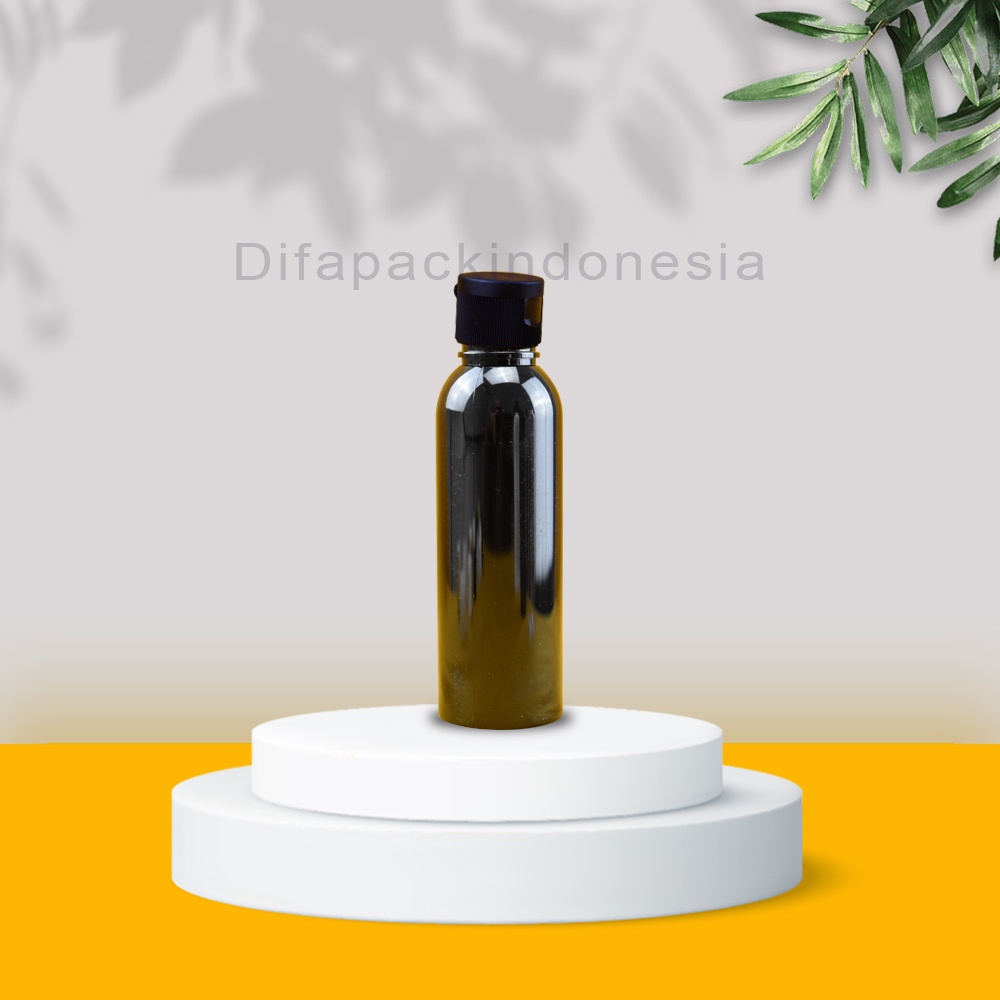 Jual Botol Fliptop Hitam 100 Ml Body Hitam pet | Shopee Indonesia