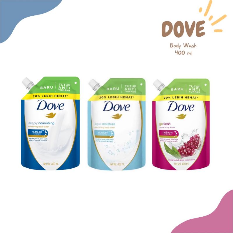 Jual DOVE Body Wash Deeply Nourishing 400ml 400 ml Sabun Mandi Cair ...
