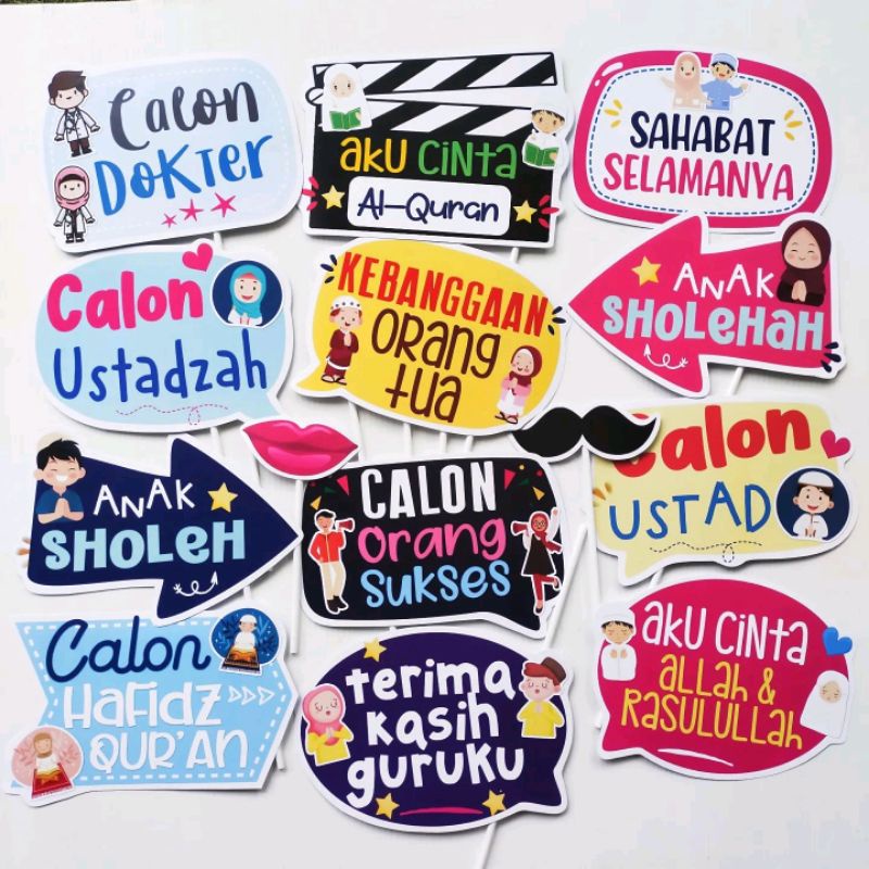 Jual TEMA SEKOLAH ANAK SANTRI GRADUATION & BACK TO SCHOOL & PROFESI ...