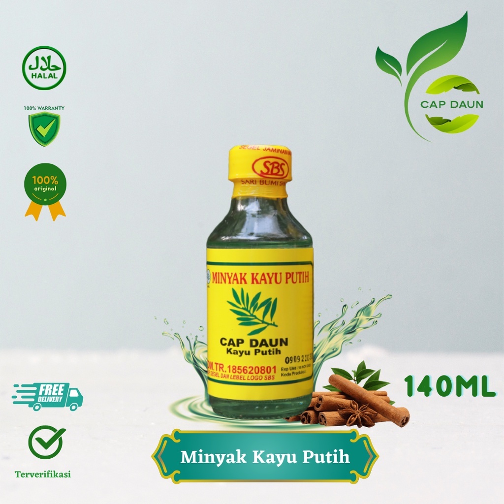 Jual Minyak Kayu Putih Cap Daun / Minyak Ekaliptus Cap Daun/ Eucalyptus ...
