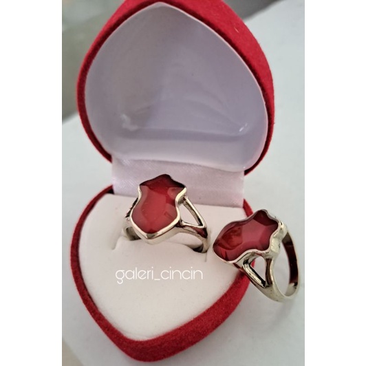 Jual cincin terompah wanita merah(polos) | Shopee Indonesia