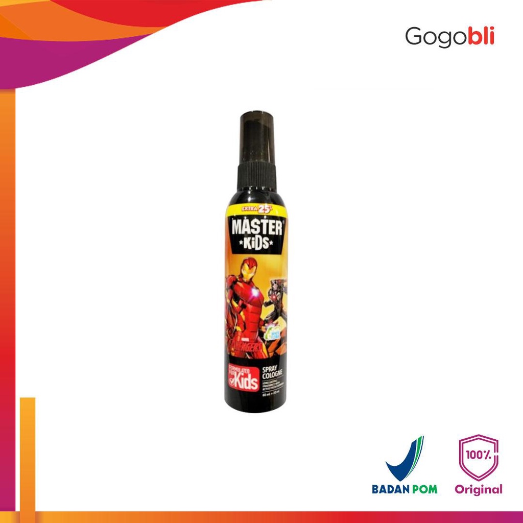 Jual Master Kids Spray Cologne Iron Man 100ml | Shopee Indonesia
