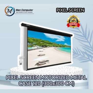 Jual Screen Projector Motorized 120" / Layar Proyektor Elektrik 120 ...
