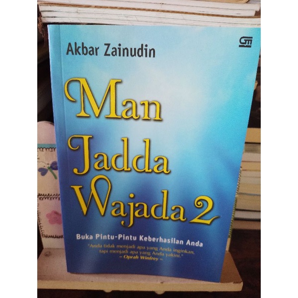 Jual Buku 'Man Jadda Wajada 2'. Akbar Zainudin | Shopee Indonesia