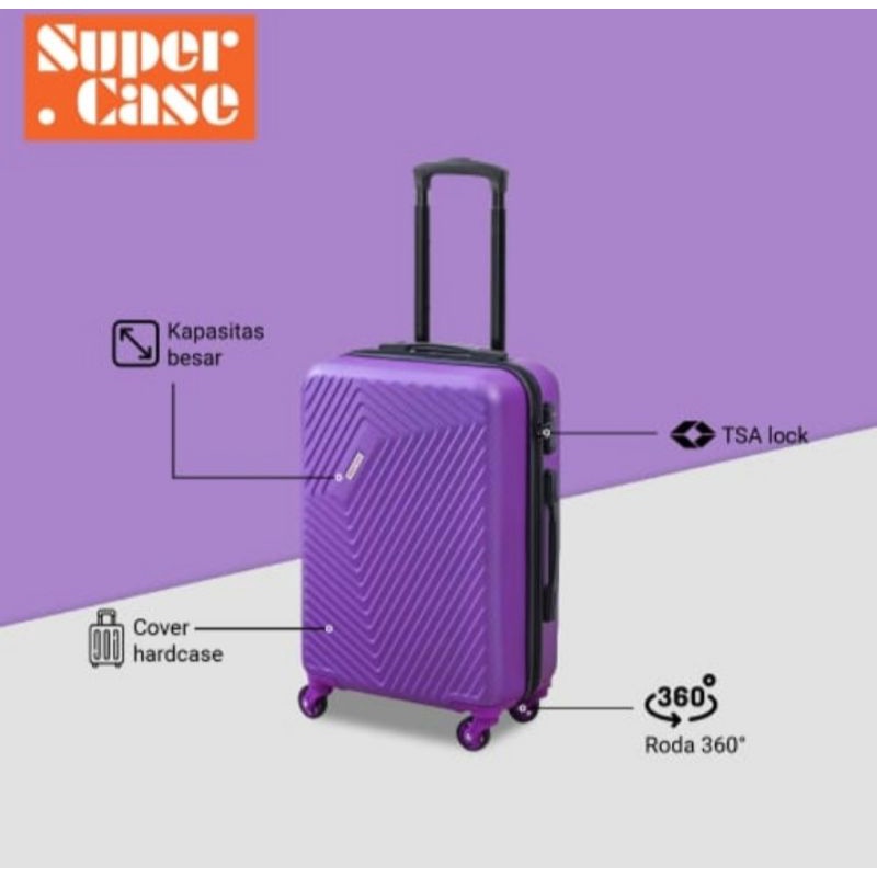 Jual KOPER SUPERCASE MACAROON 24 INCH TSA LOCK | Shopee Indonesia