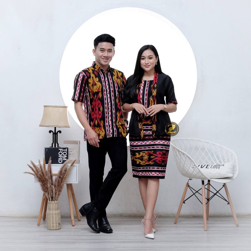 Jual Dress Batik Natal Mewah | Family Set Kutubaru Songket Satu ...