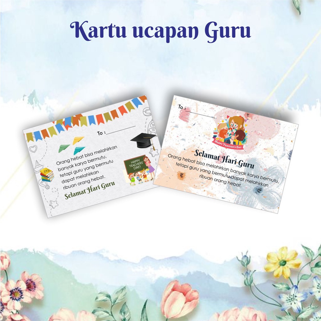 Jual Kartu Ucapan Guru / Teacher Card | Shopee Indonesia