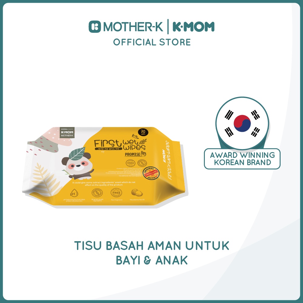 Jual Mother-K K-Mom First Wet Wipes Tissue - Tisu Basah (Tersedia ...