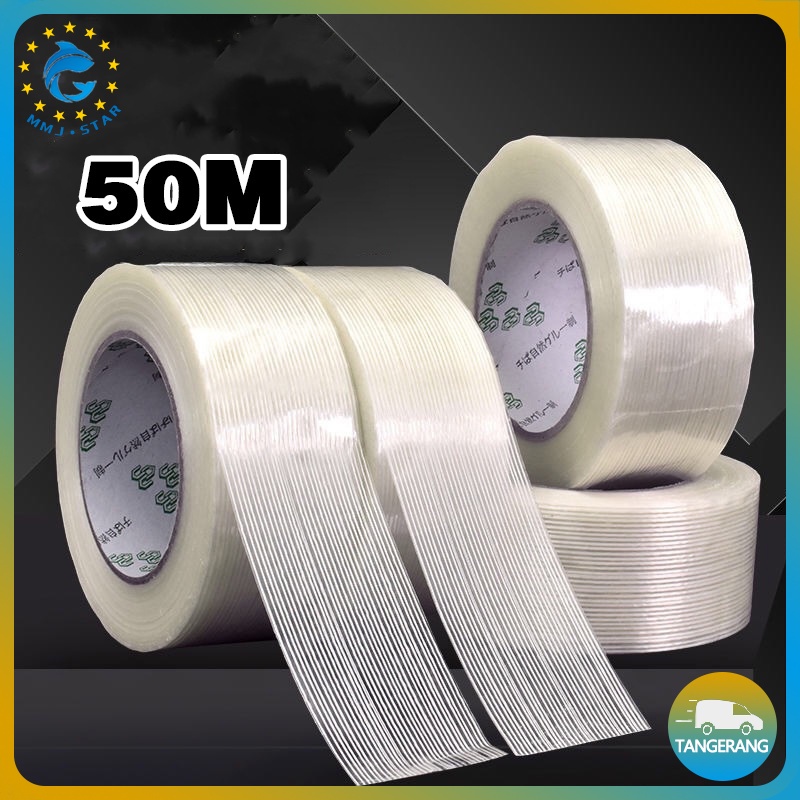 Jual 【3cm*50】Tape Fiberglass/Strip Fiber Tape/Lakban Super Strong Fiber ...