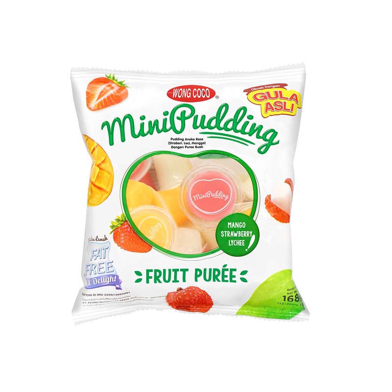 Jual WONG COCO MINI PUDING FRUIT PUREE 168 GR | Shopee Indonesia