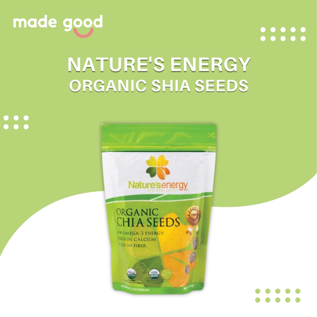 Jual Natures Energy Organic Chia Seeds 100gr Sumber Serat Halal ...