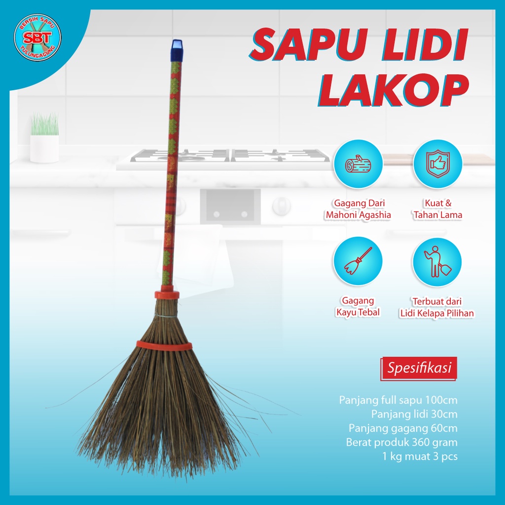 Jual Sapu Lantai Sapu Ujung Lidi Alat Kebersihan Sapu Lidi Taman ...