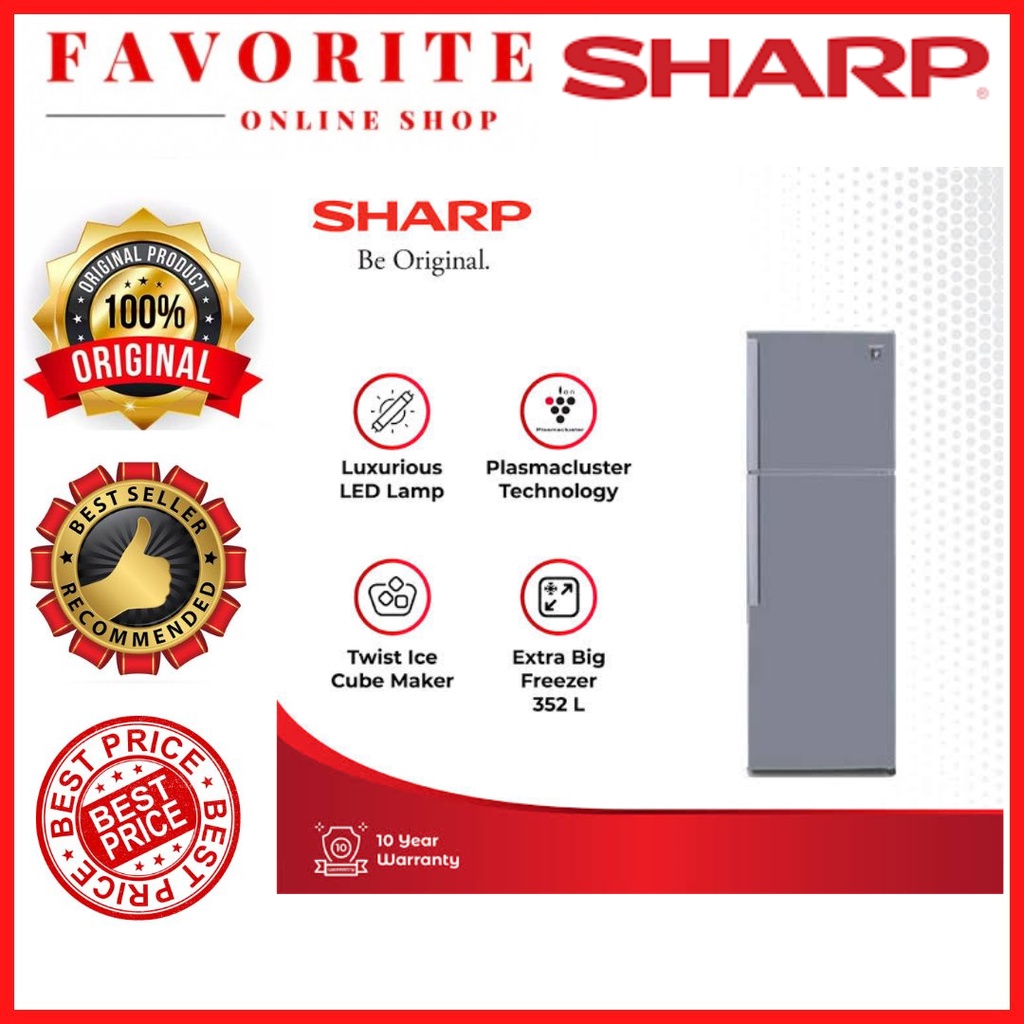 Jual KULKAS SHARP SJ 450 GPSD LEMARI ES 2 PINTU SJ450GPSD SJ 450GPSD ...