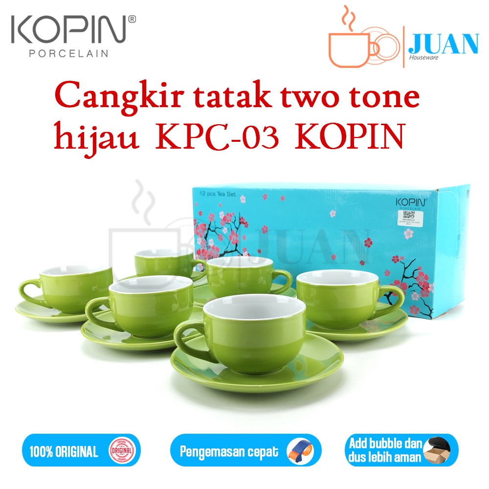 Jual Cangkir set 6 pasang cangkir dan saucer two tone pink / tea set ...