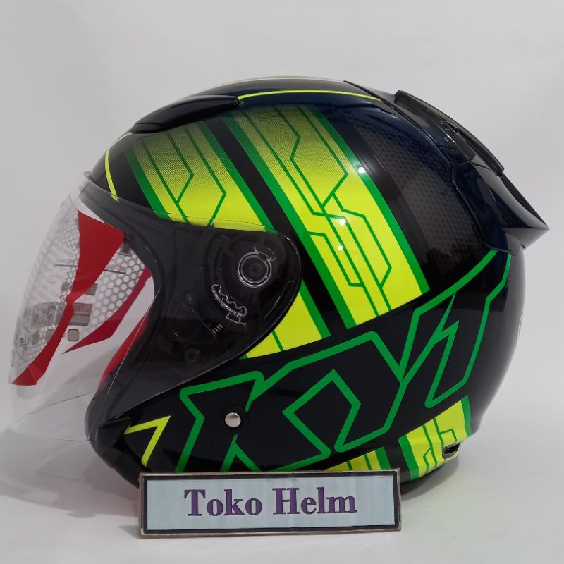 Jual Helm KYT half face KYT DJ MARU motif M/L/XL | Shopee Indonesia
