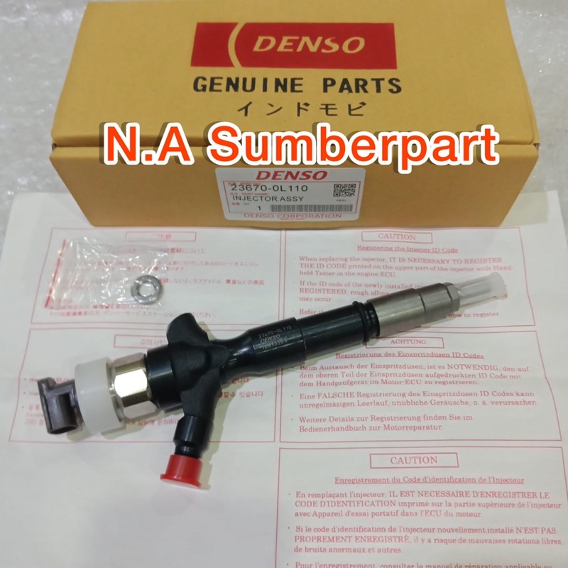 Jual NOZZLE NOSEL INJECTOR ASSY FORTUNER DIESEL INNOVA DIESEL 2KD ...