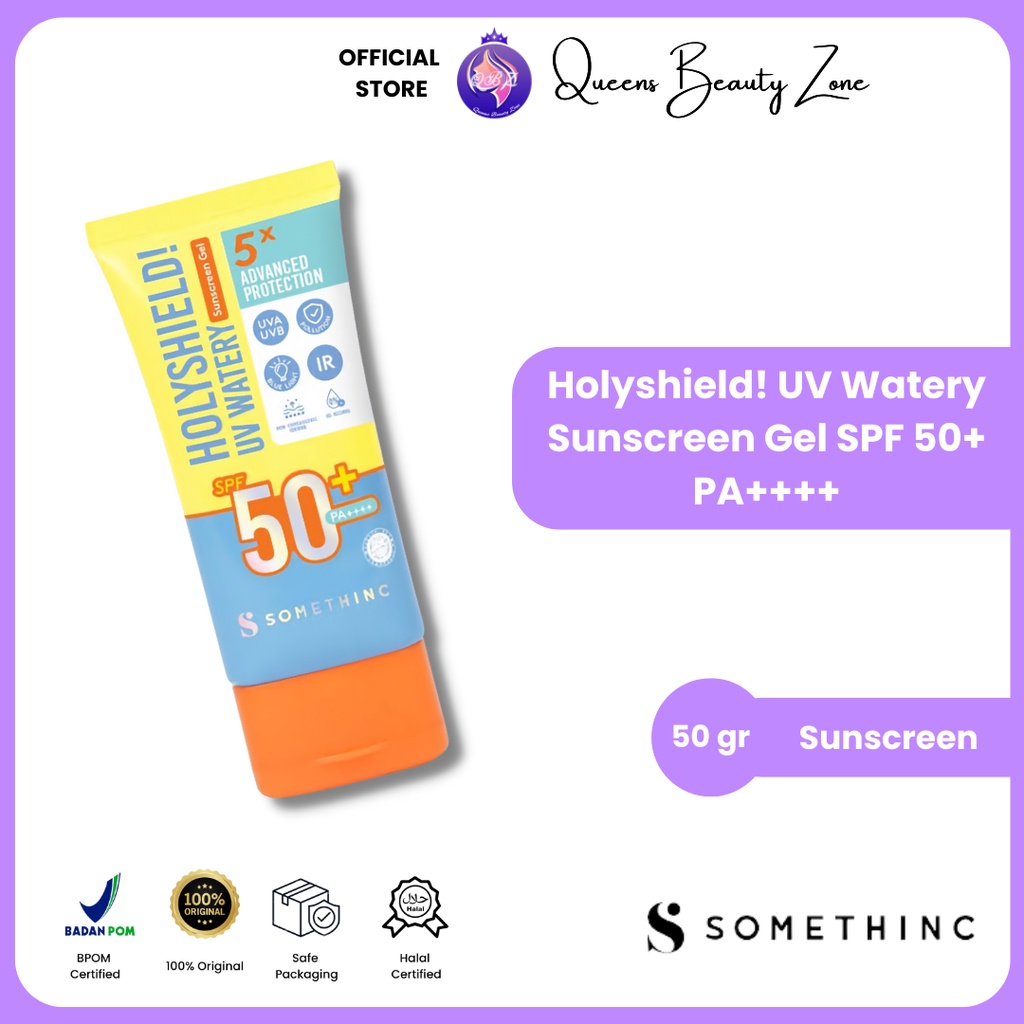 Jual SOMETHINC Holyshield! UV Watery Sunscreen Gel SPF 50+ PA ...