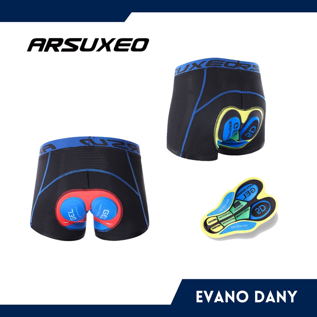 Jual ARSUXEO U05 Celana Dalam Sepeda Roadbike MTB Pria Wanita Padding ...