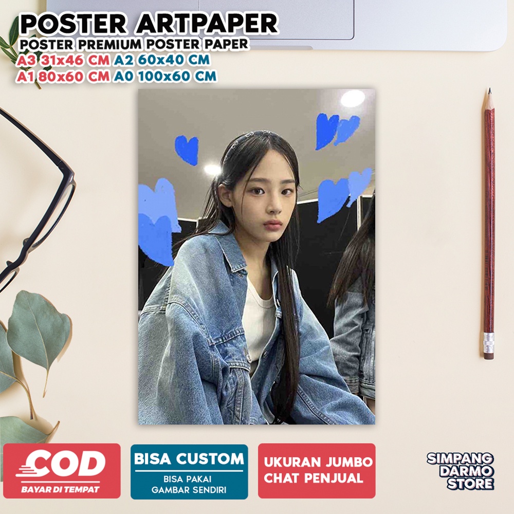 Jual Poster NewJeans KPOP New Jeans Minji, Hanni, Danielle, Haerin, dan ...